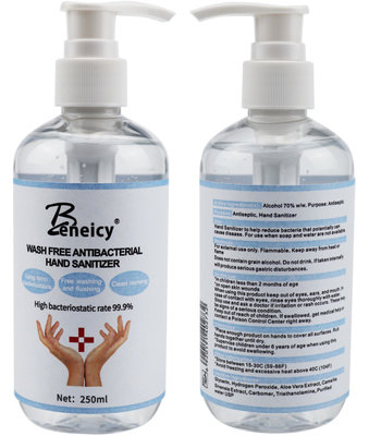 Highly Effective FDA Approved Antibacterial Custom Hand Sanitizer With Your Own Logo Label